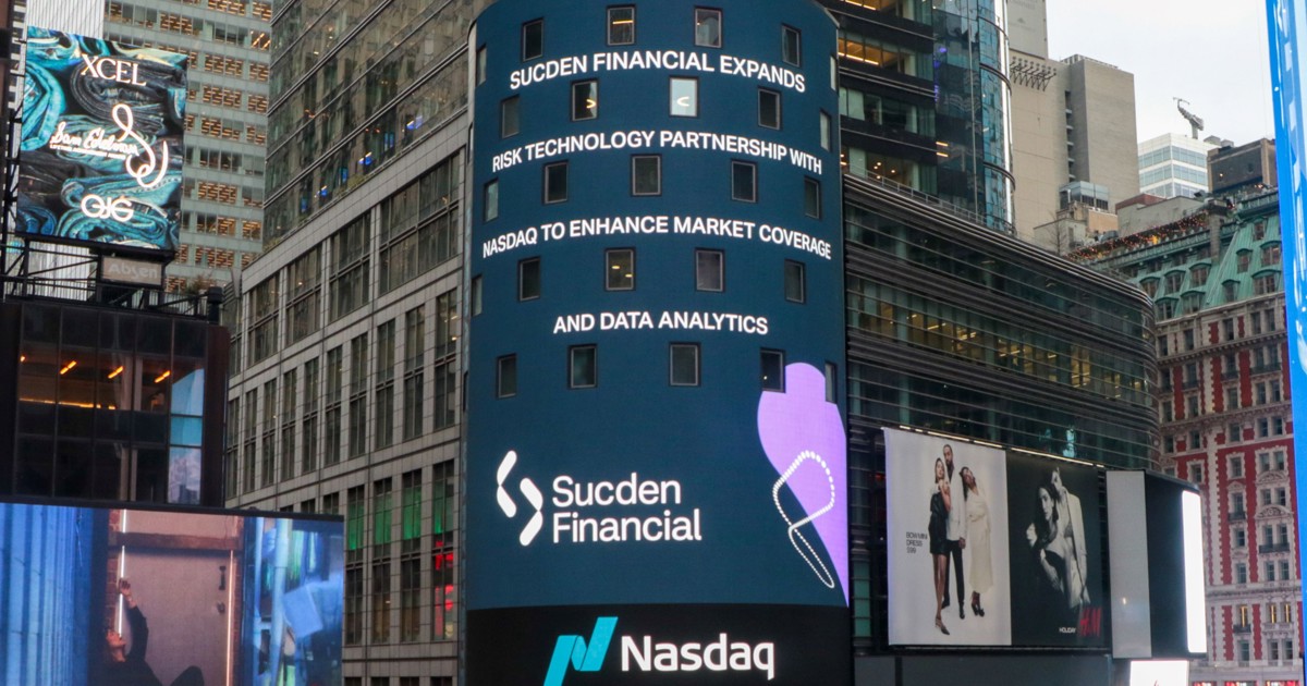 Sucden Financial Expands Risk Technology Partnership with Nasdaq to Enhance Market Coverage and ...